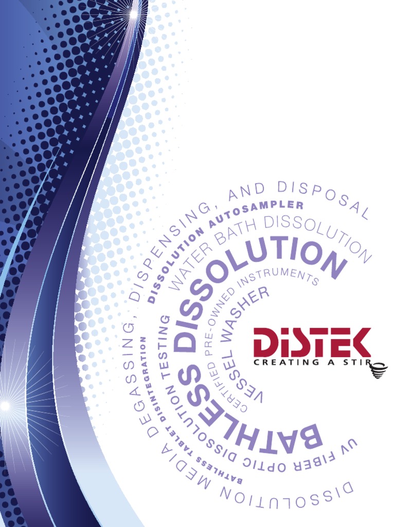 Distek Desintegrador | PDF | Touchscreen | Pump