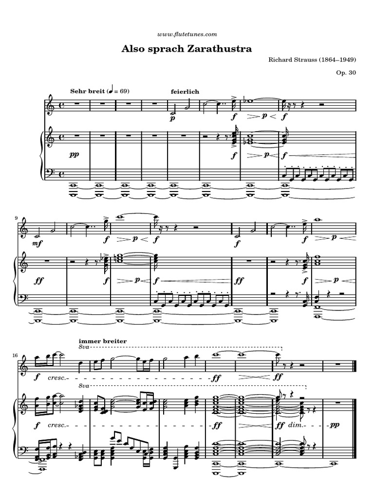 Strauss Also Sprach Zarathustra | PDF