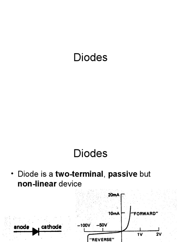 Diodes and Transistors Explained | PDF | Technology & Engineering