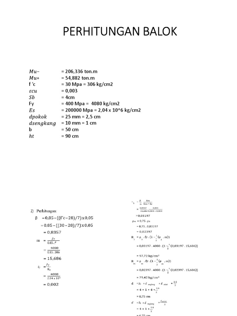 Step by Step Beam Calculation | PDF