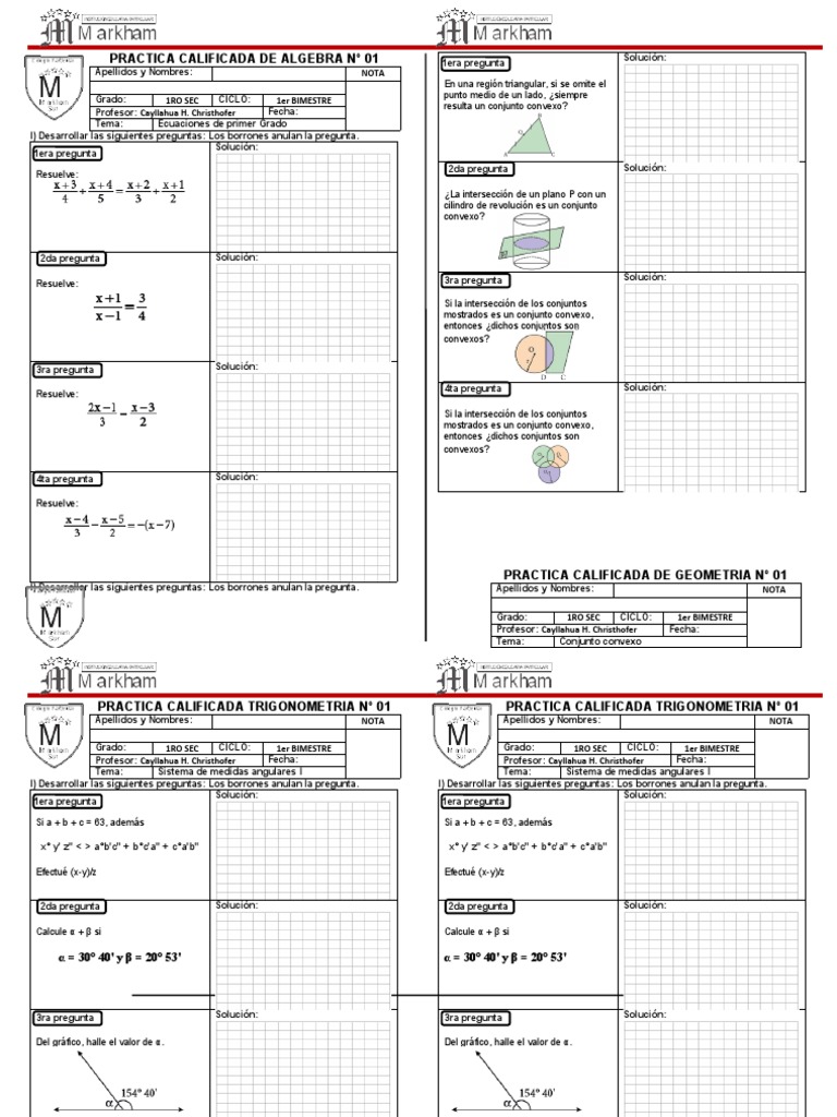 1rosec Alg, GyT | PDF | Conceptos matemáticos | Geometría euclidiana