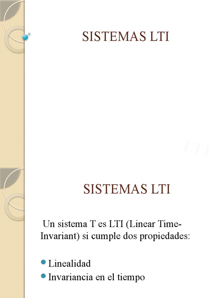 Sistemas Lti | PDF