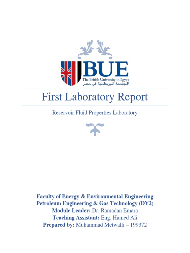 Fluid Lab - 1 | PDF | Petroleum Reservoir | Petroleum