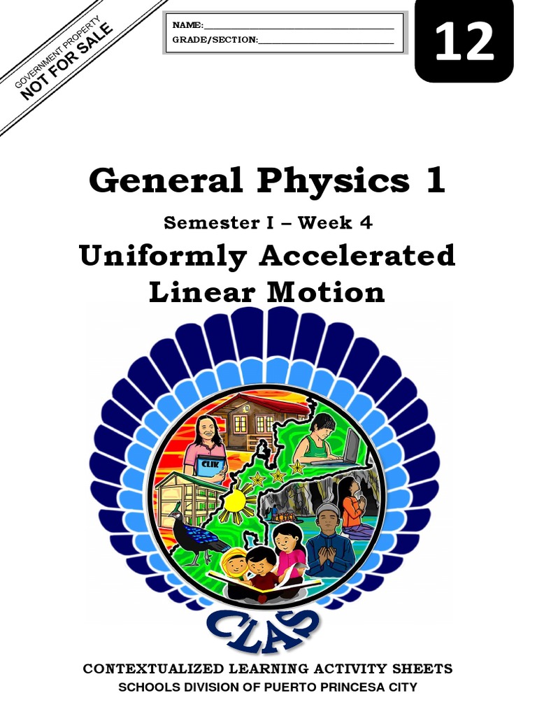Specialized 12 GeneralPhysicsI Semi CLAS4 Uniformly-Accelerated-Linear-Motion | PDF ...