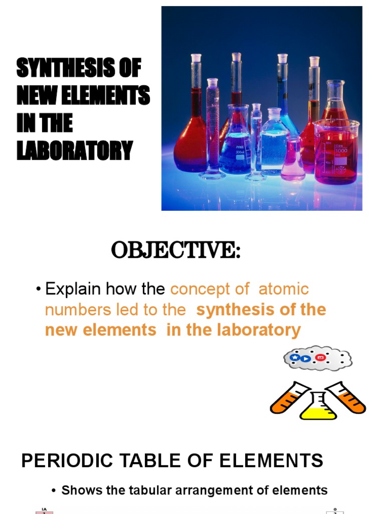 Melc 3-The Atomic Number and The Synthesis of New Elements in The ...