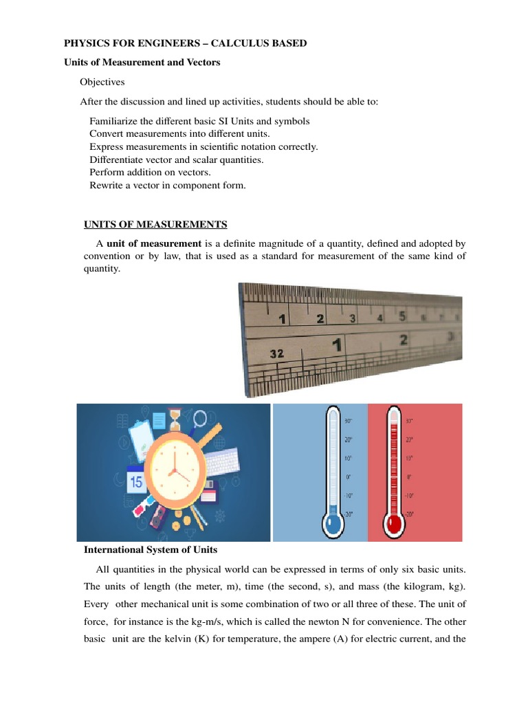 Measurement and Vectors in Physics | PDF | Euclidean Vector | Numbers