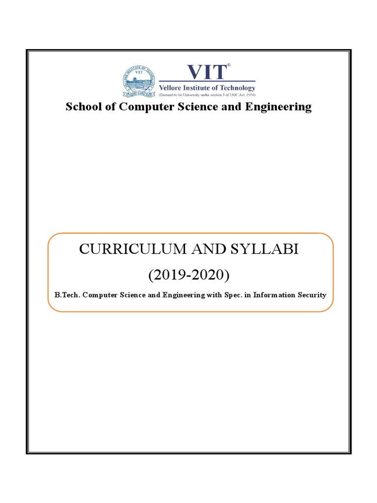 B.Tech CSE IS 2019 2020 | PDF | Cryptography | Computer Network