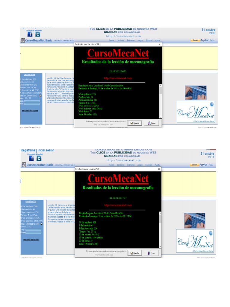 Mecanet Lección 19 - 20 | PDF