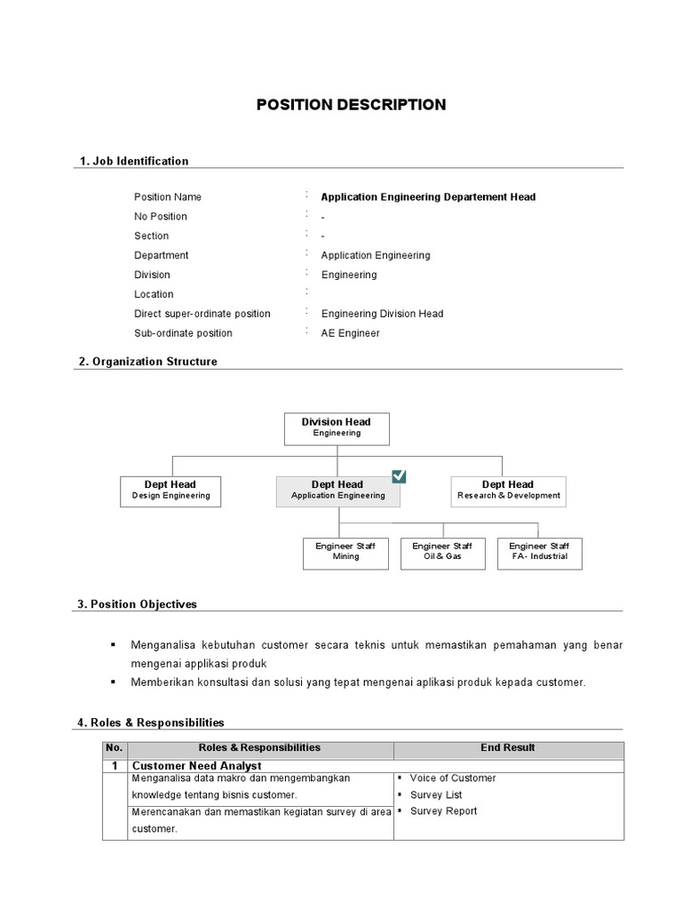 1 Dept Head Application Engineering | PDF