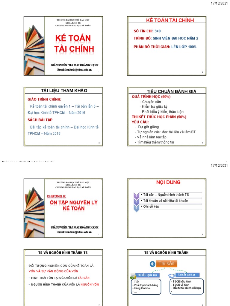 KTTC - Slide Bai Giang - GVGD Mai Hoang Hanh | PDF