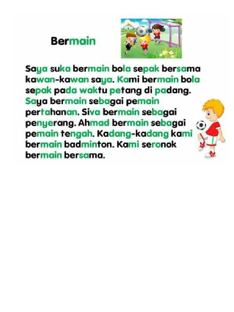 Latihan Membaca Tahun 1 | PDF