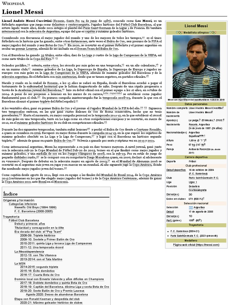 Lionel Messi | PDF | Lionel Messi | FC Barcelona