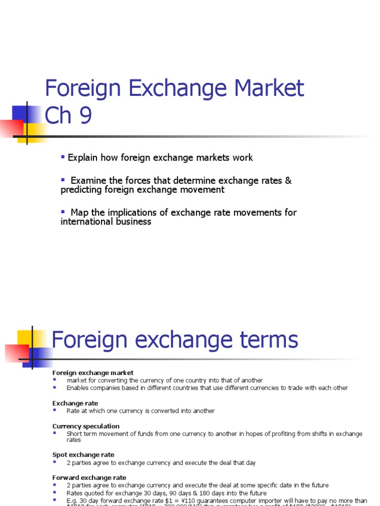 Foreign Exchange Market | PDF | Exchange Rate | International Finance