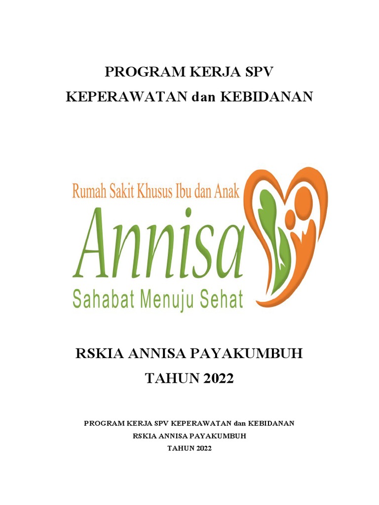 PROGRAM KERJA SPV KEPERAWATAN Dan KEBIDANAN 2022 | PDF