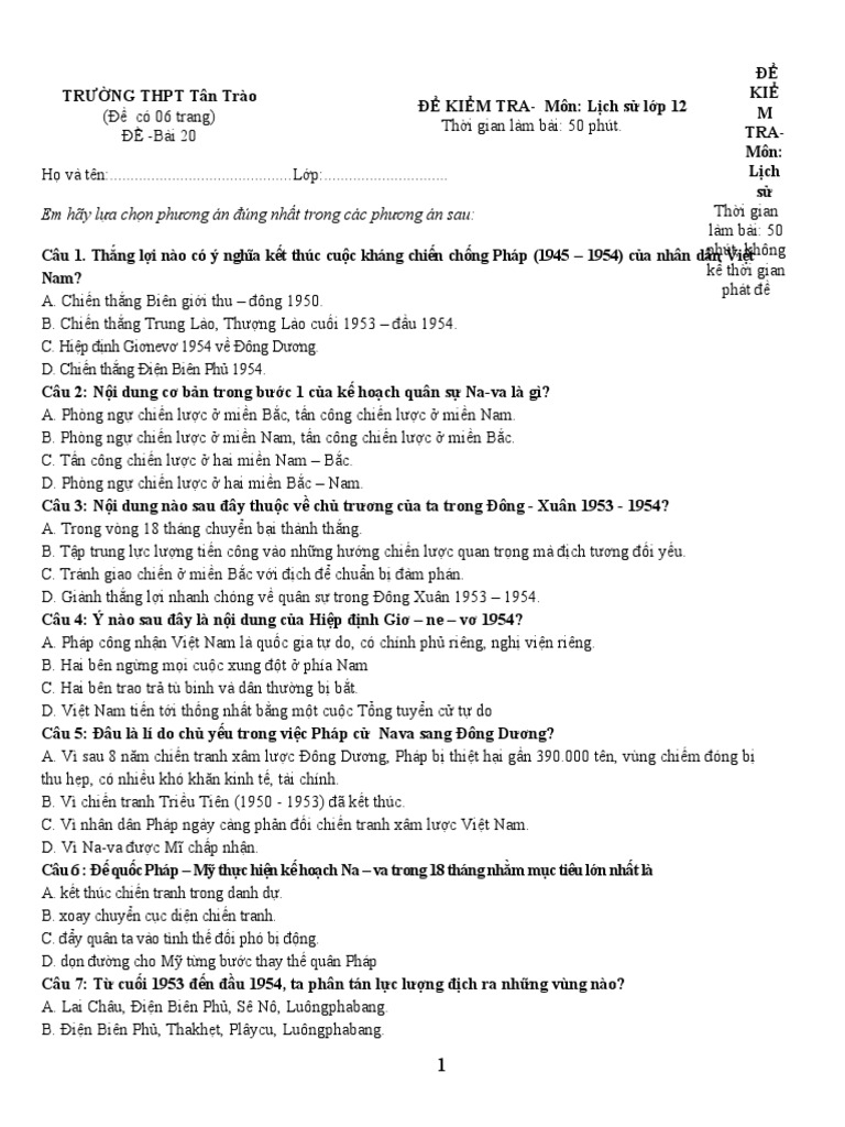 Bài-21.-LSVN-TNKQ 2 | PDF