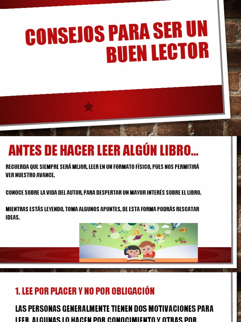 Consejos para Ser Un Buen Lector | PDF