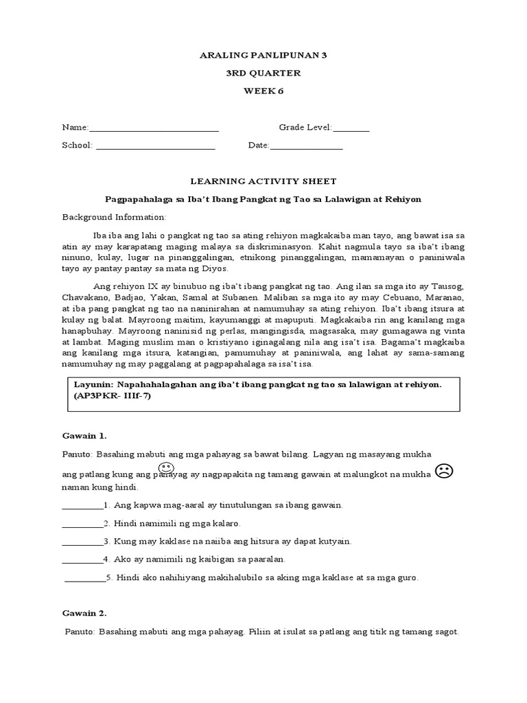 Ap 3 Q3 Week 7 | PDF