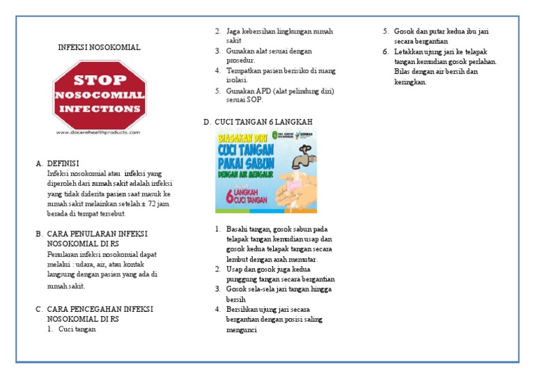 Leaflet Infeksi Nosokomial | PDF