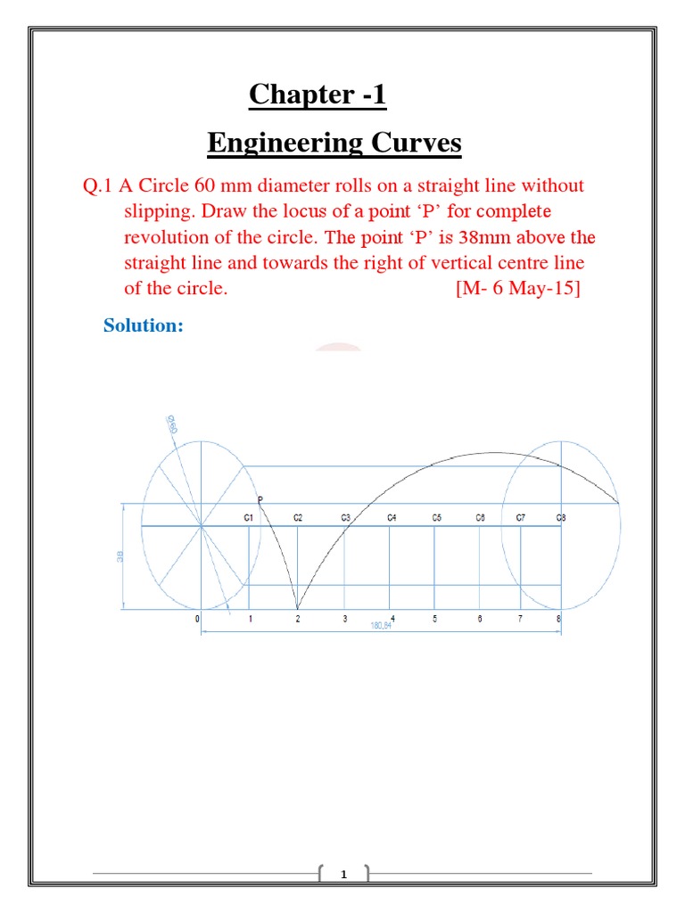Chapter-1 Engg Curves Solution | PDF