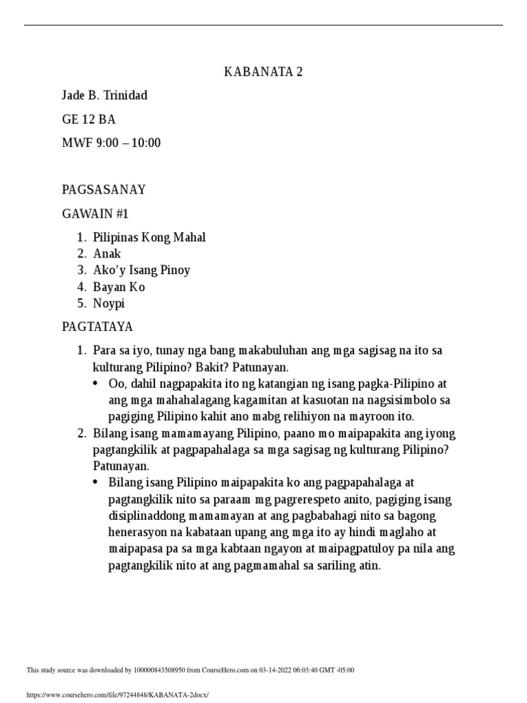 Kabanata 2 | PDF