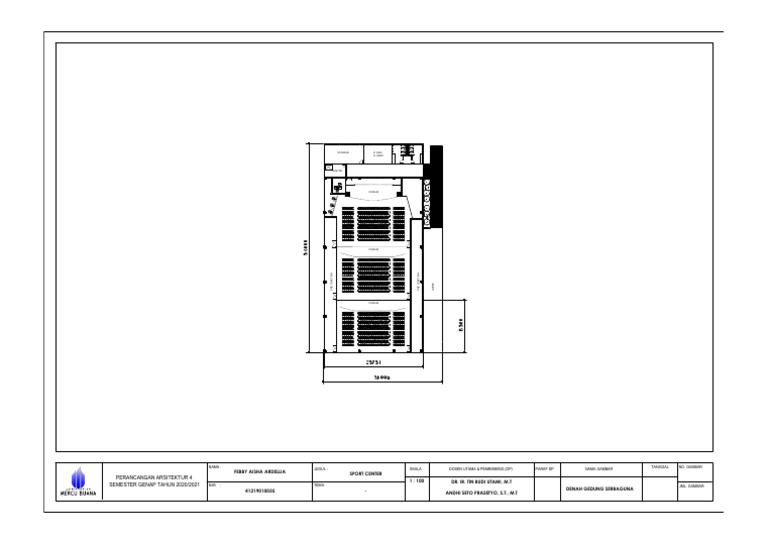 Denah Gedung Serbaguna | PDF