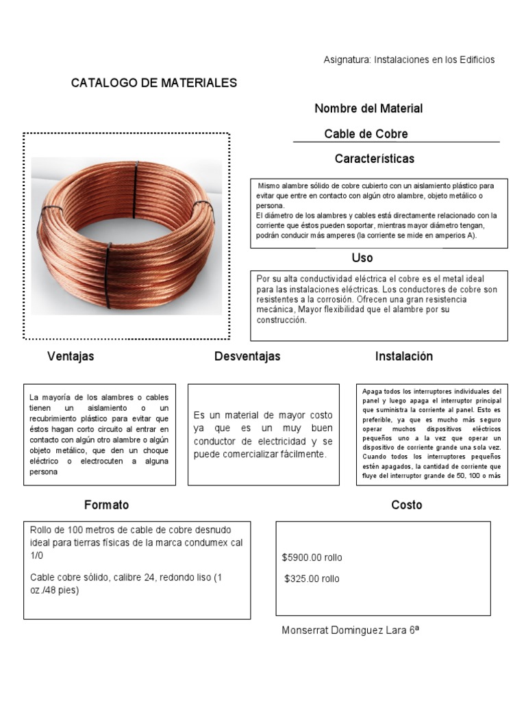 CATALOGO DE PIEZAS PARA Instalaciones en Los Edificios | PDF | Cobre | Aislador (Electricidad)