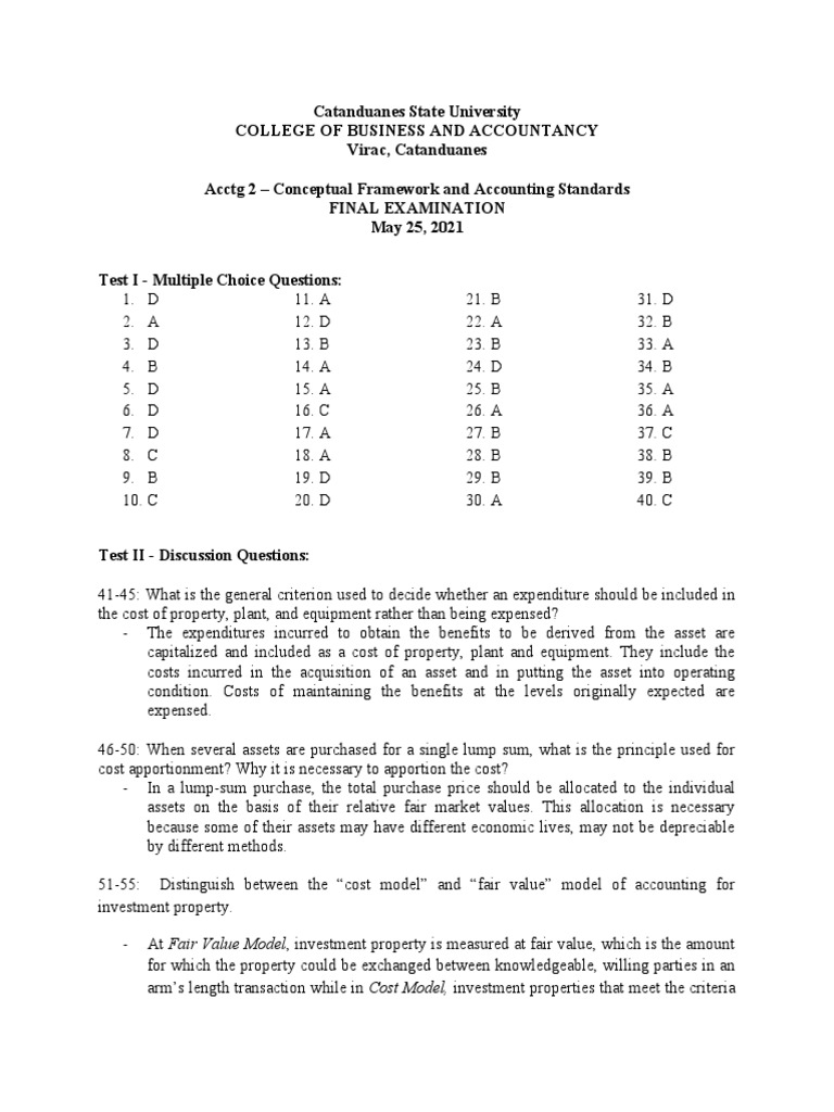 CFAS Final Exam | PDF | Bonds (Finance) | Interest