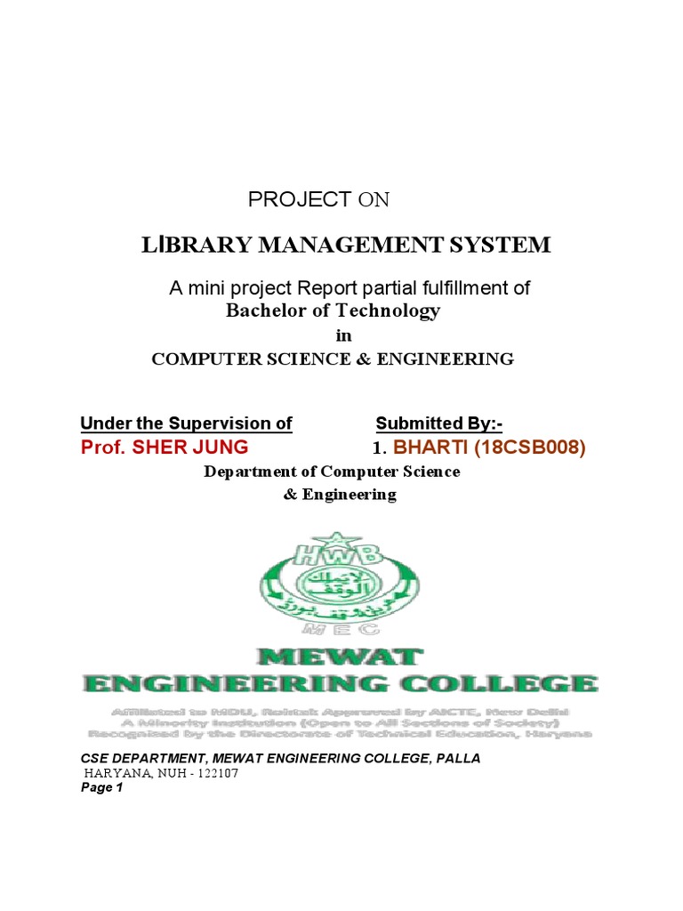 Liabrary Management System | PDF