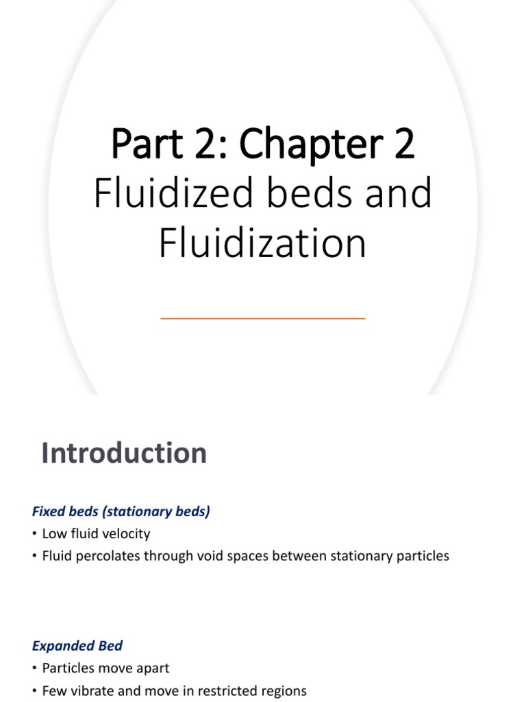Part 2 - Chapter 2 - Fluidized Beds (Slides) | PDF | Fluidization | Reynolds Number