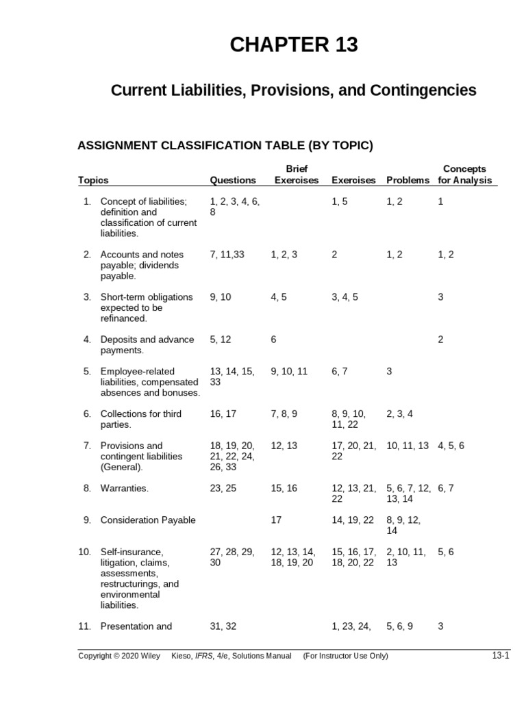 ch13 Kieso IFRS4 SM | PDF