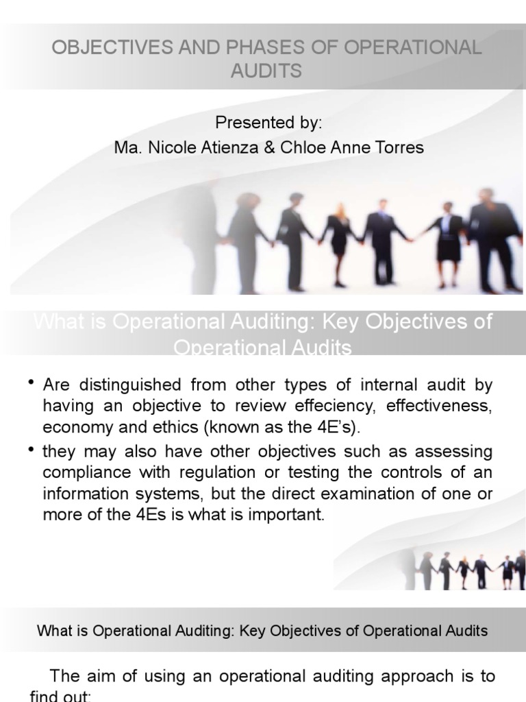 Objectives and Phases of Operational Audits | PDF | Audit | Internal ...
