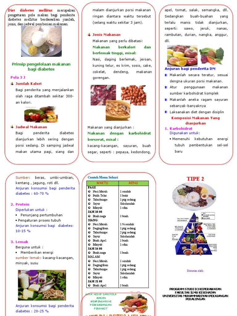 Leaflet Diet DM | PDF