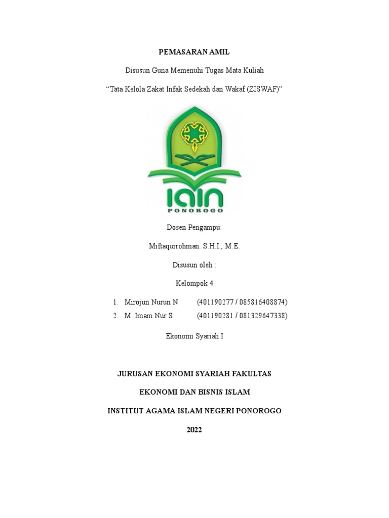 Strategi Pemasaran Amil Zakat | PDF