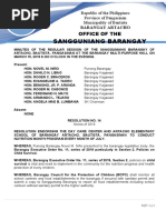 Request Letter For The Baranggay Tanod | PDF
