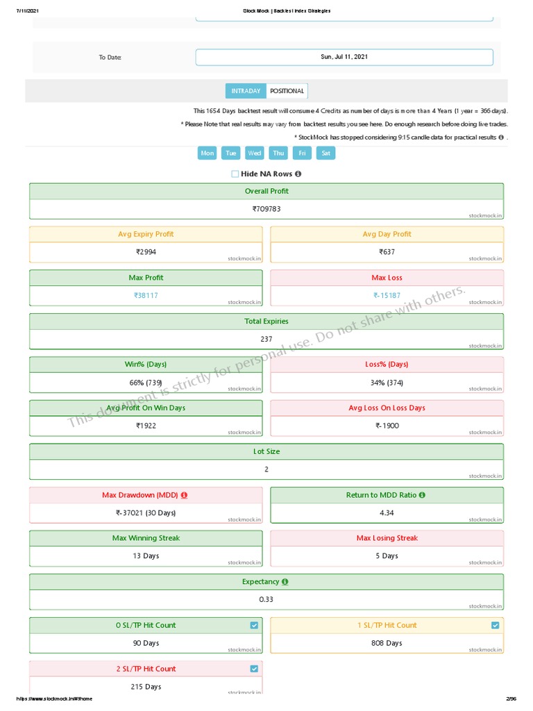 Stock Mock - Backtest Index Strategies | PDF | Financial Markets ...