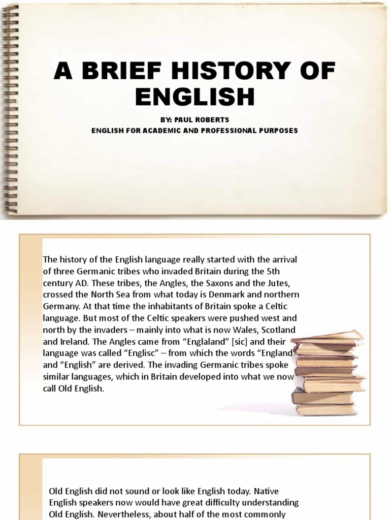 A Brief History of English | PDF | English Language | England