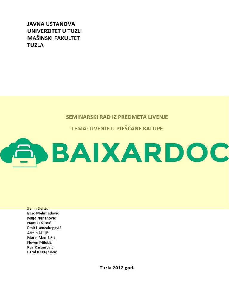 Livenje | PDF