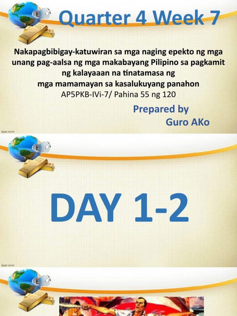 AP 5 Q4 Week 7 D1-5 | PDF