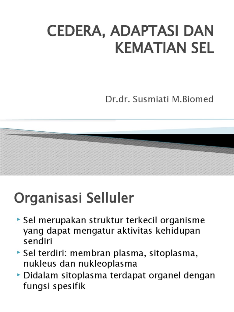 Cedera, Adaptasi Dan Kematian Sel | PDF