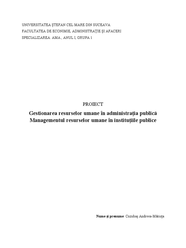 PROIECT | PDF