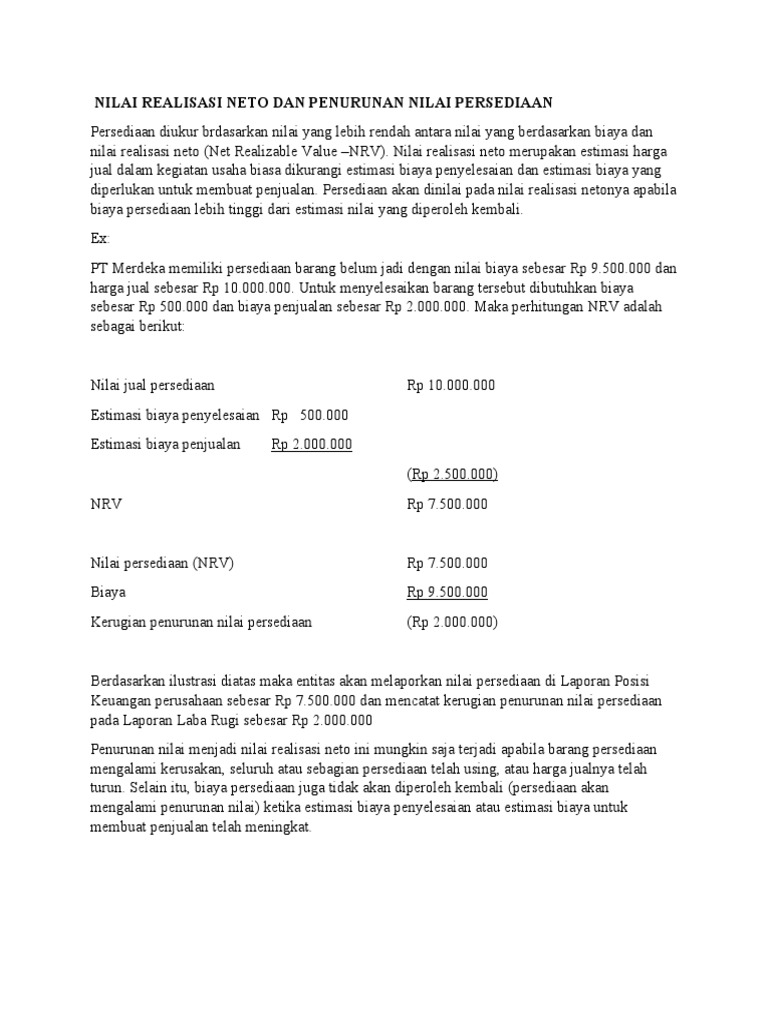 NRV Dan Metode Ritel | PDF