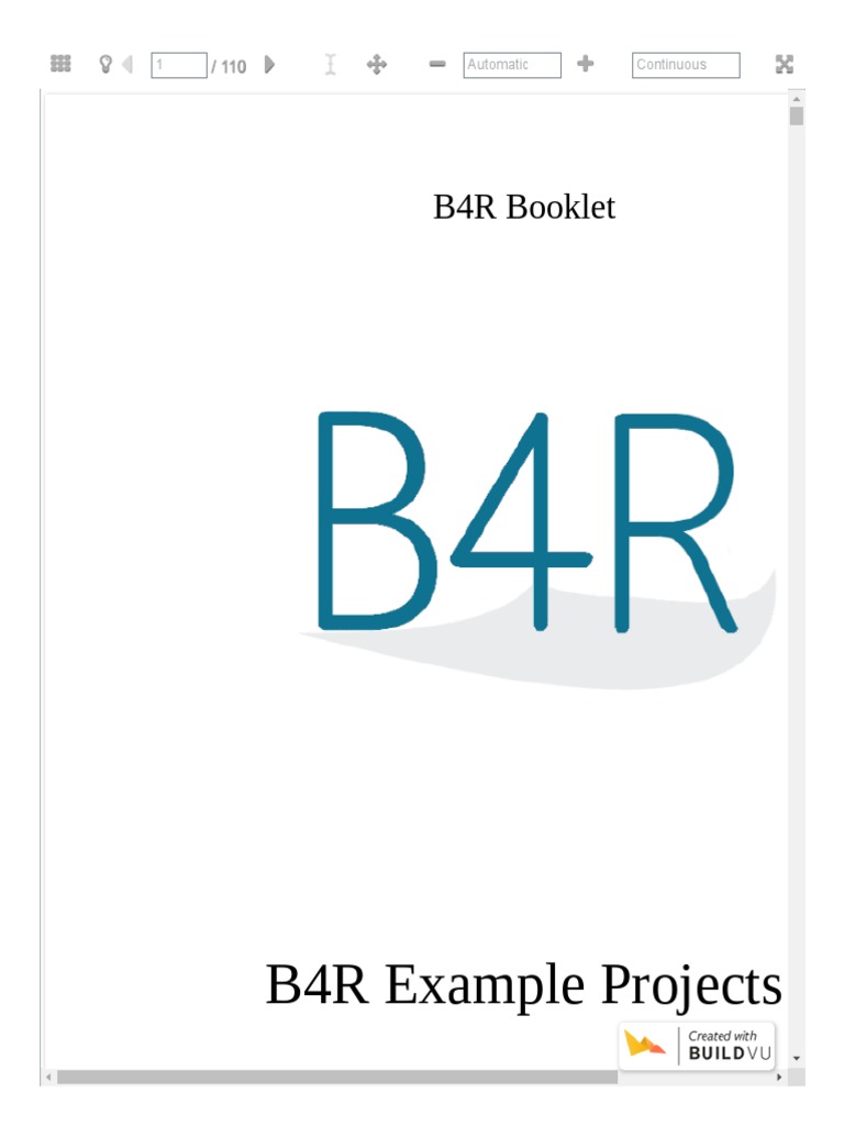 B4R Example Projects V2 - 2 | PDF