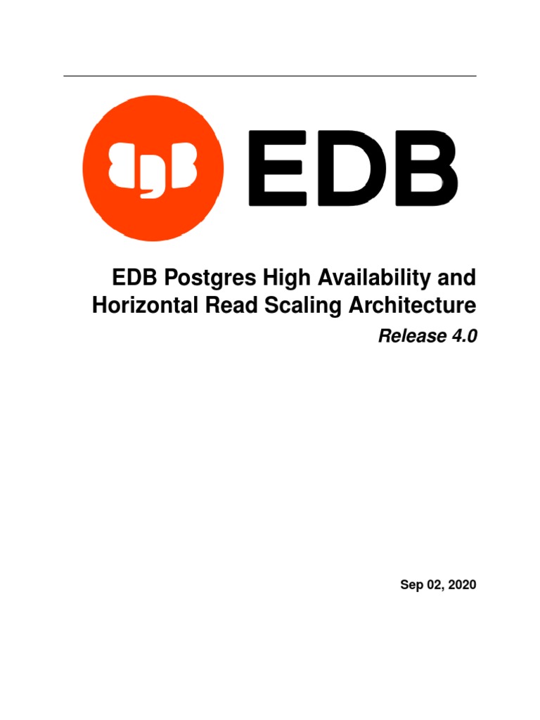Edb Ha Scalability | PDF | Load Balancing (Computing) | Replication (Computing)