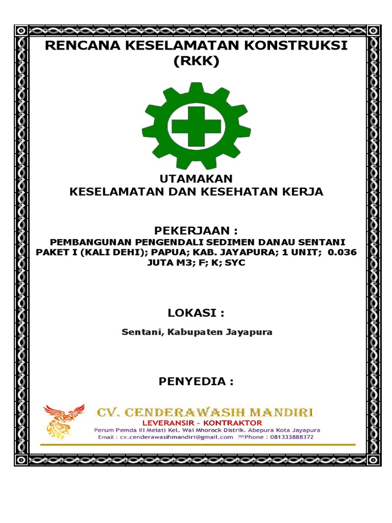 RKK Dan PAKTA KOMITMEN KESELAMATAN KONSTRUKSI | PDF