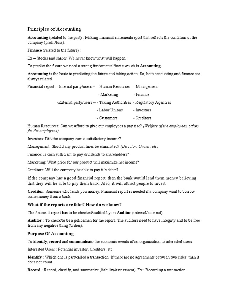 Understanding Accounting Principles | PDF | Debits And Credits | Expense