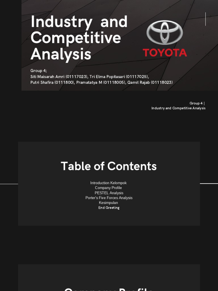 Industry and Competitive Analysis | PDF