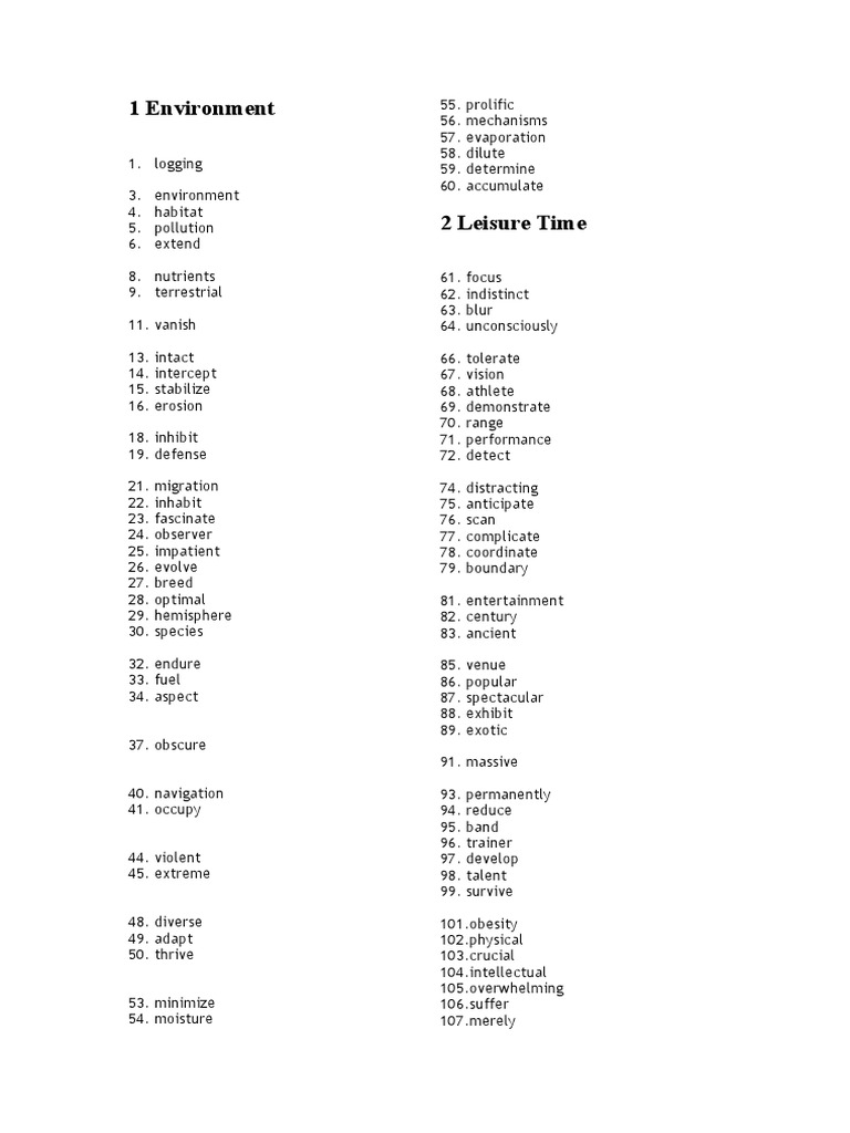 Barrons Vocab List | PDF