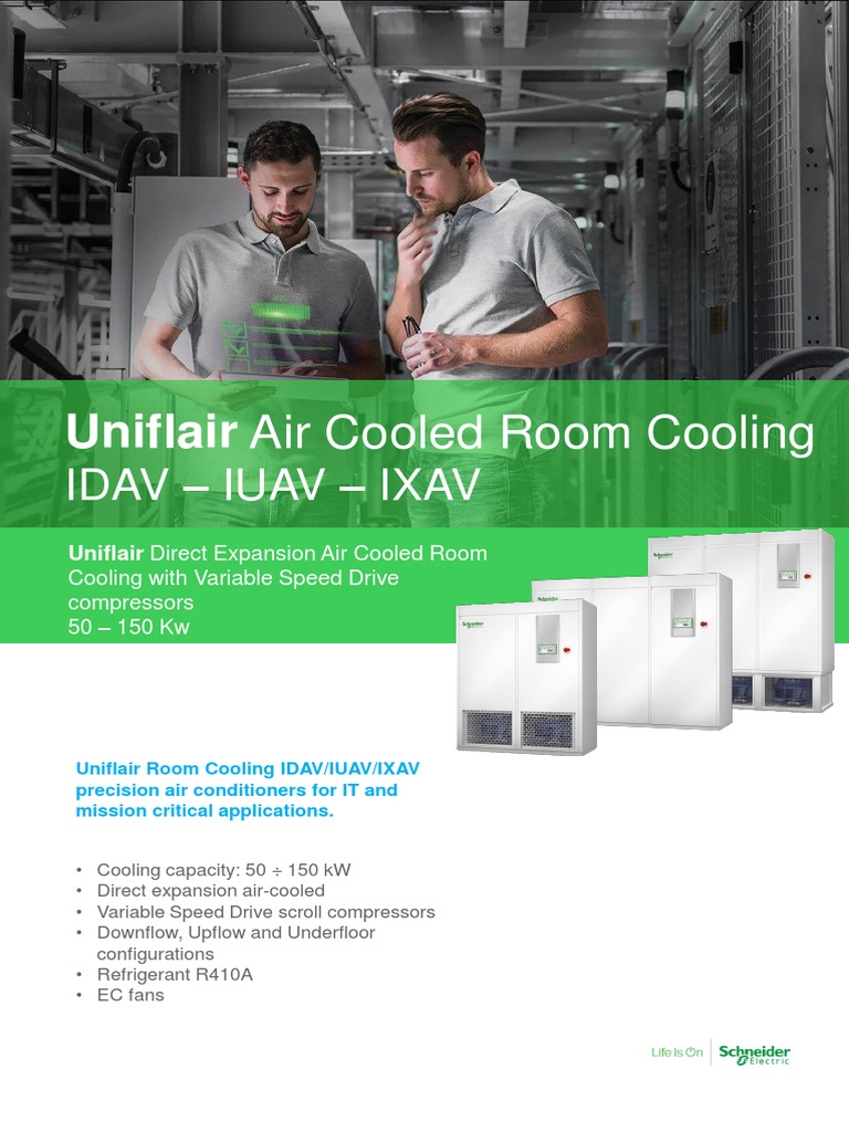 Brochure Uniflair Room Cooling DX IDAV - IUAV - IXAV | PDF