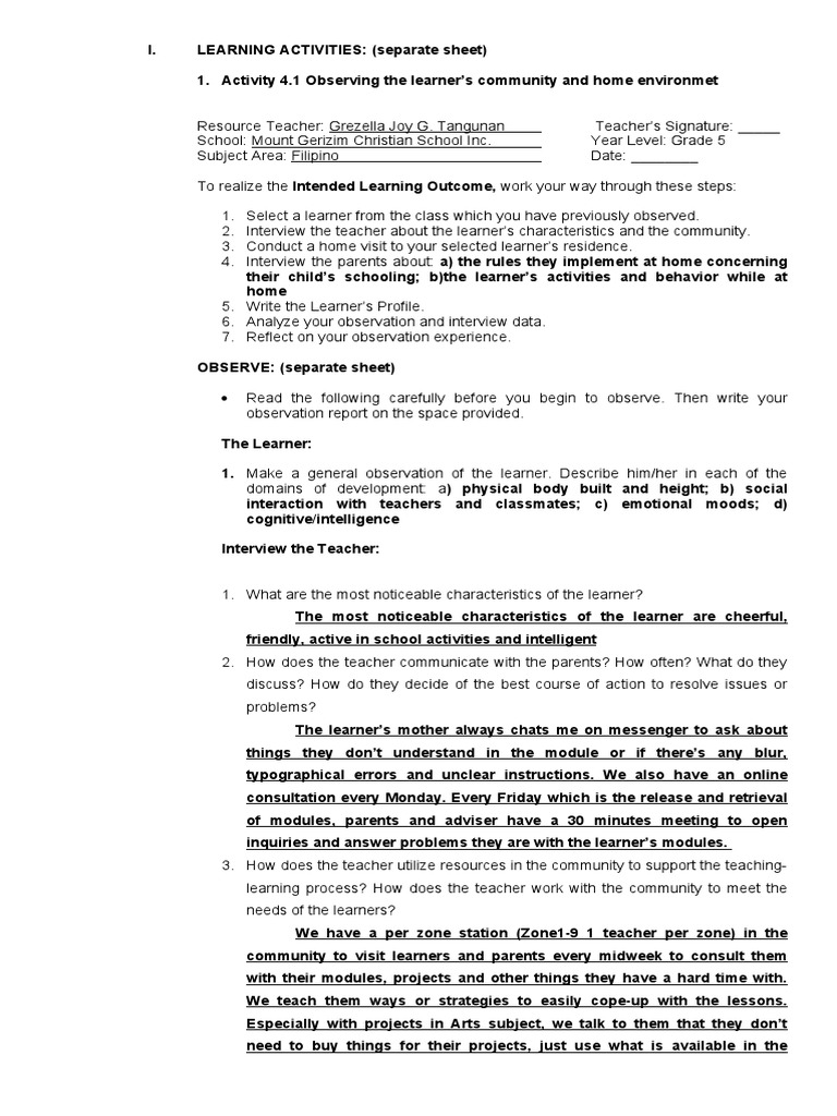 Fs1-Module 4 | PDF | Learning | Teachers