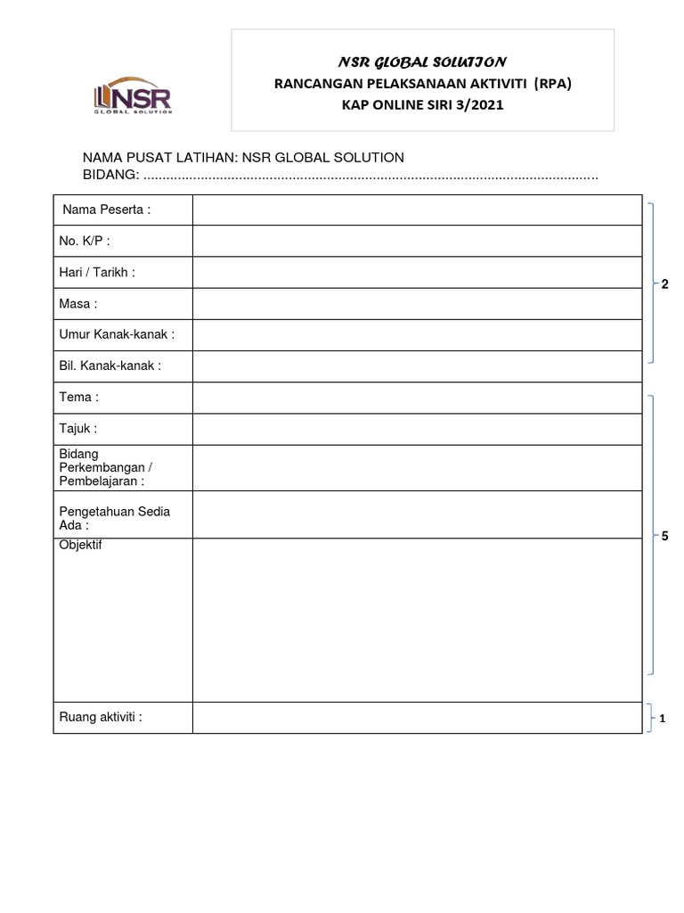 Format Rpa NSR | PDF